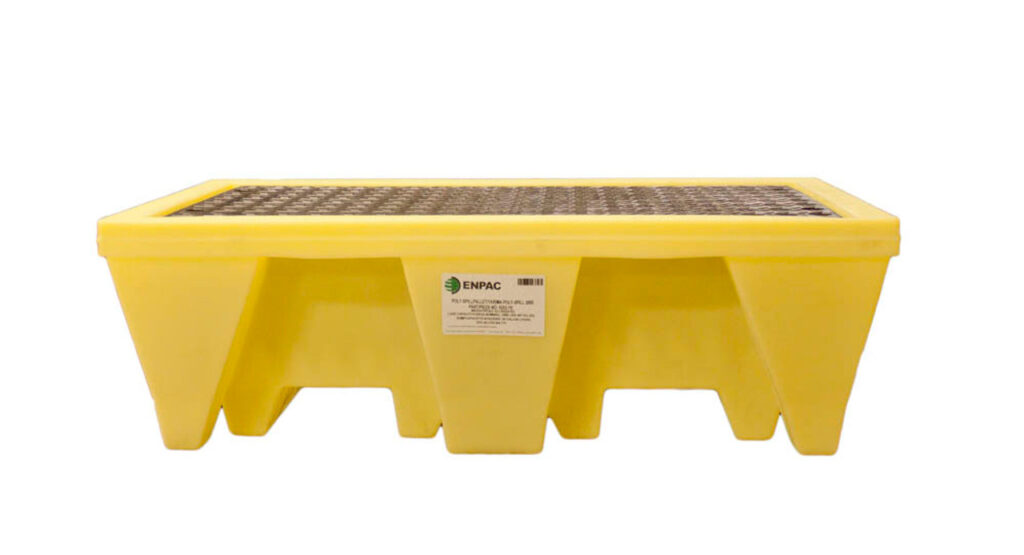 ENPAC 2 Drum Poly Spill Pallet (5253-YE) - Rig Store